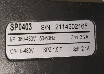 China Nidec Control Techniques Emerson Unidrive SP0403 AC Drive 0.75kW 0-480V 3PH 2.1A for sale