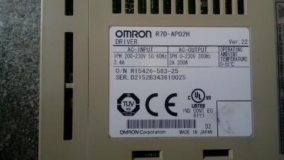 China OMRON R7D-BPA5L Servo AC 100VAC Supply 1A 100V Load 50 W Single phase input for sale
