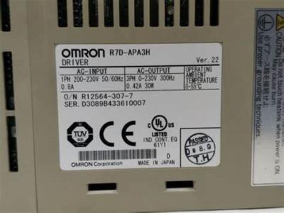 China Omron R7D-APA3H SERVO DRIVER 30W PULSE INPUT 240 VAC SINGLE-PHASE  0.42A 200V Load for sale