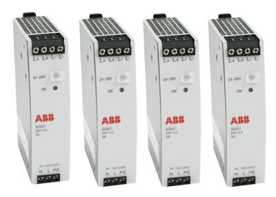 China SD831 3BSC610064R1 Power Supply Unit AC 800M Hardware I/O DIN Railed Power Units for sale