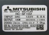 China NEW 1KW 3-phase motor Mitsubishi HC-SF102 Industrial Control AC Servo Motor for sale