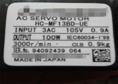 China Mitsubishi 100W Motors HC-MF13BD-UE Electric AC Servo Motor NEW in stock for sale