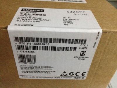 China SIEMNES 6ES7215-1BG40-0XB0  S7-1200 CPU 1215C compact CPU AC/DC/relay 2 PROFINET ports for sale