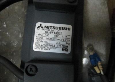 China Mitsubishi 100W AC SERVO MOTOR HA-FF13BG1 HA-FF13BG2 with Gear GR-S-10 Ratio 1/30 New for sale