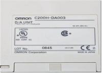 China OMRON C200H-DA003 D/A ANALOG OUTPUT MODULE 1-5V, 0-10V, -10-+10V, 8 PORTS for sale