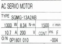 China Yaskawa Sigma 2 Series Servo Motor SGMG-13A2AB Brand New Original for sale