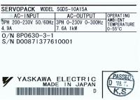 China Yaskawa SGDS Series SGDS-10A15A Brand New Servo Drives Original for sale