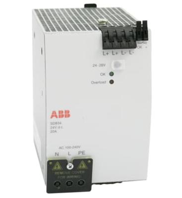China ABB 3BSC610067R1  SD834 Power Supply  20A  Input a.c. 100-240 V or d.c. 110-150 V. Output d.c. 24 V 20A for sale