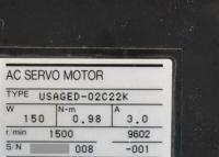 China 200W Yaskawa Industrial AC Servo Motor USAGED-02C22K Brand New for sale