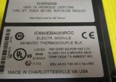 China GE Fanuc IC660BBA023  6 input circuits, 24 to 48 Volts DC of block power, -25 mV to 150 mV of voltage measurements for sale