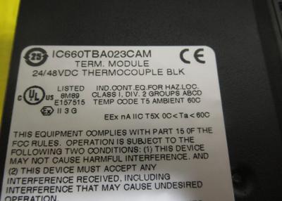 China IC660TBA023 GE Fanuc terminal assembly,thermocouple block with a voltage rating of 24/48 Volts DC for sale