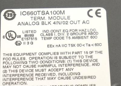 China The GE Fanuc IC660TSA100 terminal assembly is the terminal assembly for an I/O block. for sale