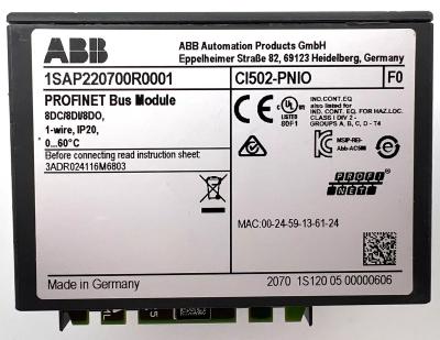 China CI502-PNIO 1SAP220700R0001 Communication Module 24V DC Type New for sale