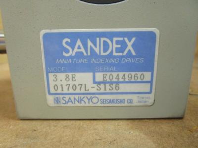 China Sankyo 3.8E 01707L Superior Performance Sandex Miniature Indexing Drives for sale