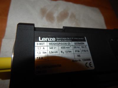 China Lenze MDSKSRS036-23 Servo Motor RATED POWER 0,54 kW for sale