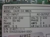 China Yaskawa CACR-04-MM2A  Industrial Servo Drive Power dissipation in W 3 W 1 Channel for sale