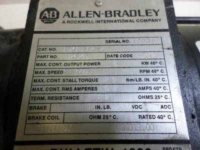 China AB 1326AB-A2E-21 SERV MTR, 32-IN-LB, 3K-RPM, IEC METRIC Weight 25.90 lbs for sale