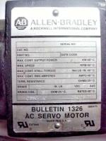 China Top- Limit Switches AB 1326AB-A3E-11-A4 SERV MTR 48IN-LB 3K-RPM 90V BRK STD INCH for sale
