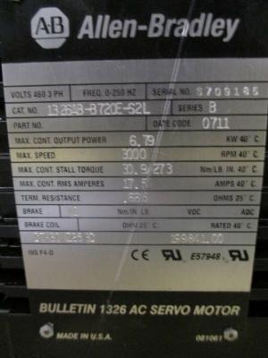 China AB  1326AB-B720E-S2L  Rotary Servo Motor for Precise and Smooth Motion Control for sale