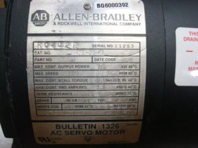 China AB 1326AB-C3E-21-K7 Torque Plus Series Servomotors for the 1391-DES AC Servo Drive for sale