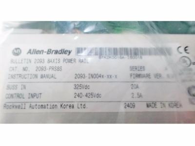 China ALLEN-BRADLEY 2093-PRS8S KINETIX 2000 SERVO POWER RAIL PLUS SHUNT/SPARE 8 SLOTS for sale