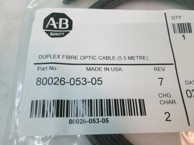 China ALLEN-BRADLEY 80026-053-05 Duplex Fibre Optic Cable 5.5M for sale