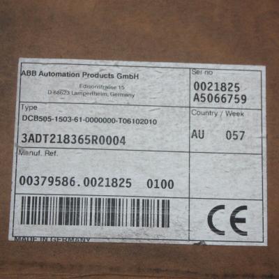 China ABB 3ADT218365R0004 DCB505-1503-61-0000000-T06102010 for sale