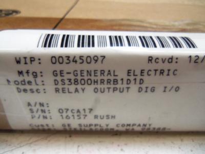 China General Electric DS3800HRRB Auxiliary Interface Panel Perfect for Industrial for sale
