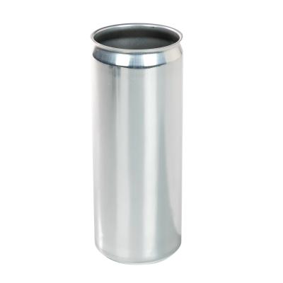 China Wholesale Food Grade 250ml Slim Metal Round Aluminum Custom Beer Cans Soft Drink Coke Can for sale