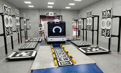 China Intelligent Vehicle Radar Calibration   Multi-Sensor Fusion Automotive Calibration Room for sale
