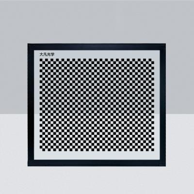 China High-precision metal-framed checkerboard film   the preferred choice for large-format transmissive calibration for sale