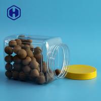 China 1200ml Rectangular Leak Proof Plastic Jar for Cashew Nuts 87mm Diameter for sale