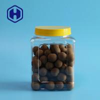 China 1200ml Rectangular Leak Proof Plastic Jar for Cashew Nuts 87mm Diameter for sale
