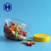 China 480ml Disposable PET Plastic Candy Jars with Lid Food Safe Sweet Fondants for sale