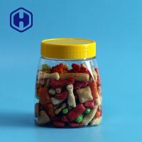 China 480ml Disposable PET Plastic Candy Jars with Lid Food Safe Sweet Fondants for sale