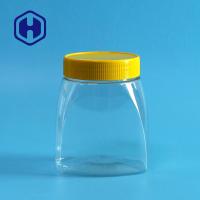 China 480ml Disposable PET Plastic Candy Jars with Lid Food Safe Sweet Fondants for sale