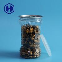 China 300# 420ml Food Grade Clear PET Plastic Cans with Aluminum Easy Open End for sale