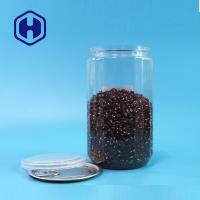 China Food Grade 307# 930ml Clear Plastic PET Cans Airtight Packaging for Organic Almond Flour for sale