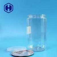 China Food Grade 307# 930ml Clear Plastic PET Cans Airtight Packaging for Organic Almond Flour for sale