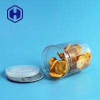 China Transparent PET Can with Aluminum Lid 335ml for Cashew Biscuits Food Packaging for sale