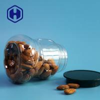 China PET Screw Top Plastic Jar 400ml 108mm Height Food Grade for Beans Peanut for sale