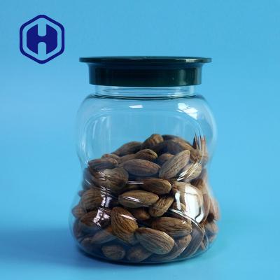 China PET Screw Top Plastic Jar 400ml 108mm Height Food Grade for Beans Peanut for sale