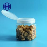 China Custom Packing Empty Hexagon Plastic Candy Jars Wide Mouth 87mm Flip Top for sale