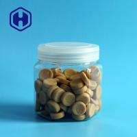 China Custom Packing Empty Hexagon Plastic Candy Jars Wide Mouth 87mm Flip Top for sale