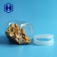 China Custom Packing Empty Hexagon Plastic Candy Jars Wide Mouth 87mm Flip Top for sale