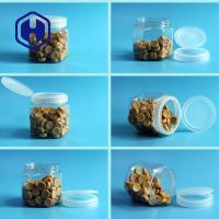 China Custom Packing Empty Hexagon Plastic Candy Jars Wide Mouth 87mm Flip Top for sale