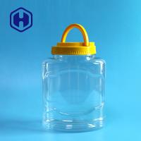 China Nuts Kernels Oval Bpa Free Plastic Food Packaging Jar 1150ml With Lid Handle for sale