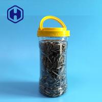 China Nuts Kernels Oval Bpa Free Plastic Food Packaging Jar 1150ml With Lid Handle for sale