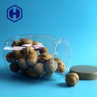 China 110mm Transparent 2600ml PET Plastic Jar with Screw Top for Pet Food Lollipop for sale
