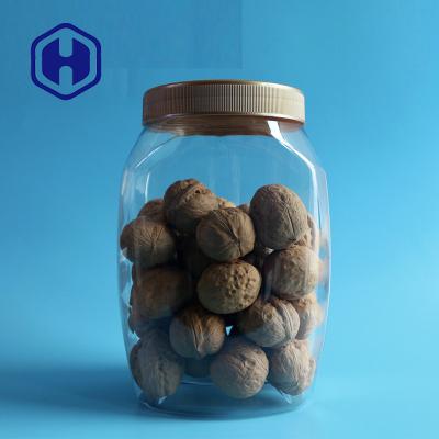 China 110mm Transparent 2600ml PET Plastic Jar with Screw Top for Pet Food Lollipop for sale